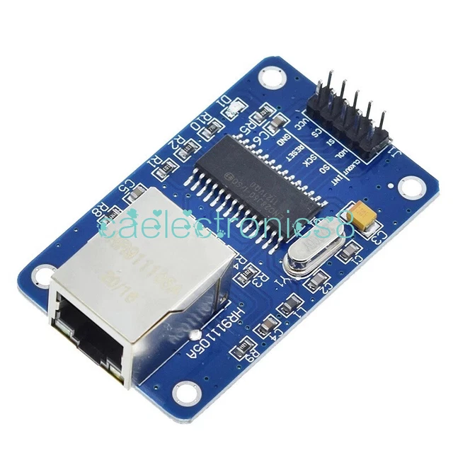 NEW ENC28J60 ETHERNET LAN Network Module For Arduino SPI AVR PIC LPC ...