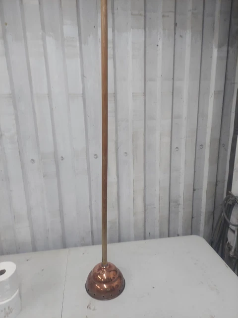 VINTAGE SIMPLEX NO. 9 Copper Plunger w/ Wooden Handle – Heavy Duty ...