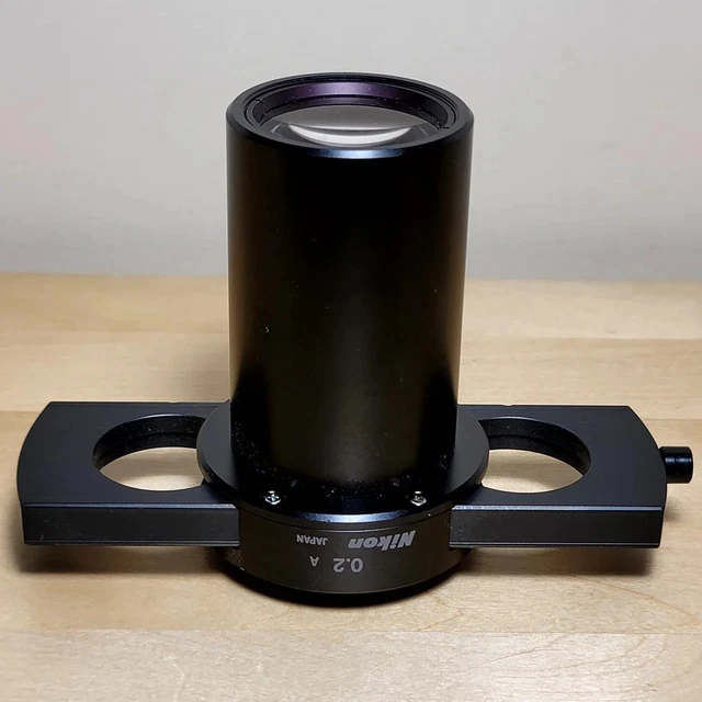 NIKON TMS-F INVERTED Microscope Condenser 0.2 A w/ Phase Slider $65.00 ...