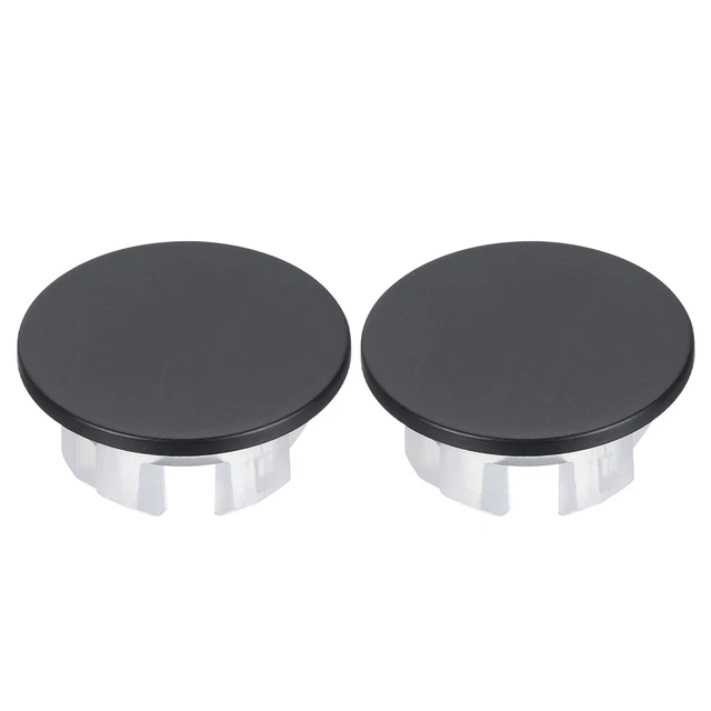 2PCS SINK TRIM Overflow Cover Ring Hole Insert in Round Caps Black £8. ...