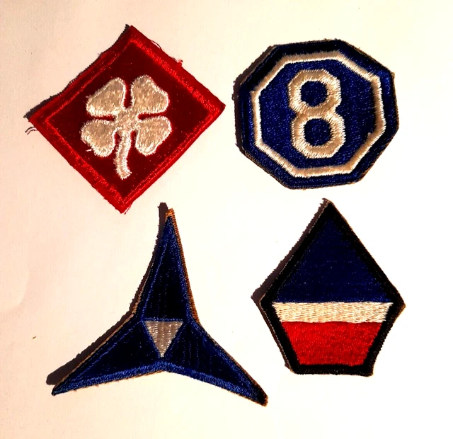 LOT INSIGNES U.S Army WW2 Patches tissus authentiques EUR 12,00 ...