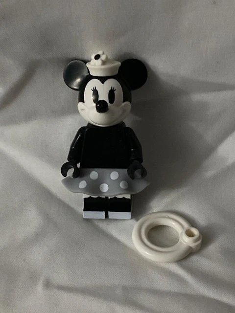 LEGO MINNIE MOUSE - Grayscale, Steamboat Willie DISNEY MINIFIGURE £2.37 ...