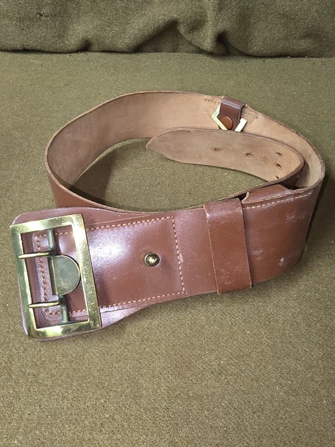 WWII US ARMY Sam Brown Leather Belt £49.88 - PicClick UK