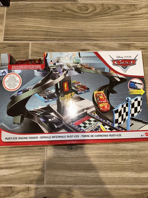 MATTEL DISNEY PIXAR Cars Rust Eze Racing Tower Race Set W/ Lightning ...