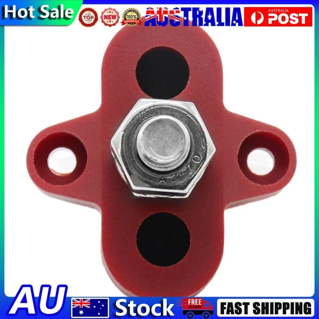 BUS BAR POWER Terminal Block Heavy Duty M8 Power Distribution Stud (Red) $8.44 - PicClick AU