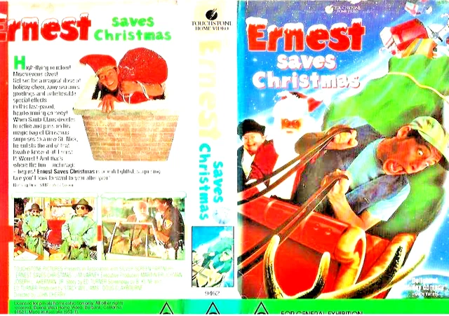 ERNEST SAVES CHRISTMAS Vhs Video Pal~ A Rare Find $59.99 - PicClick AU