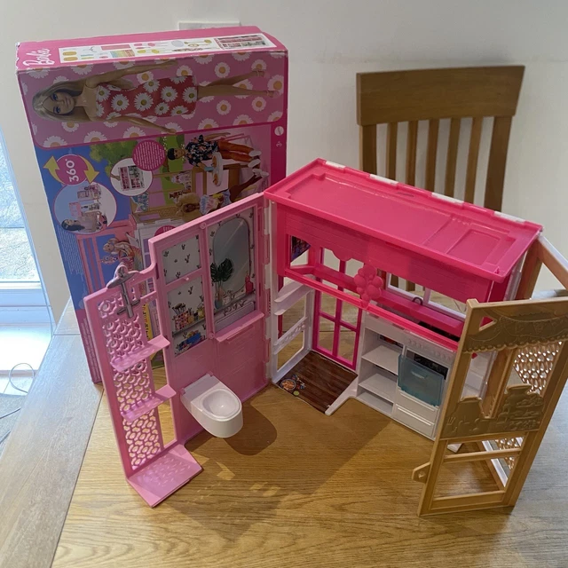 BARBIE DOLLHOUSE PLAYSET - featuring 360-degree play £12.99 - PicClick UK