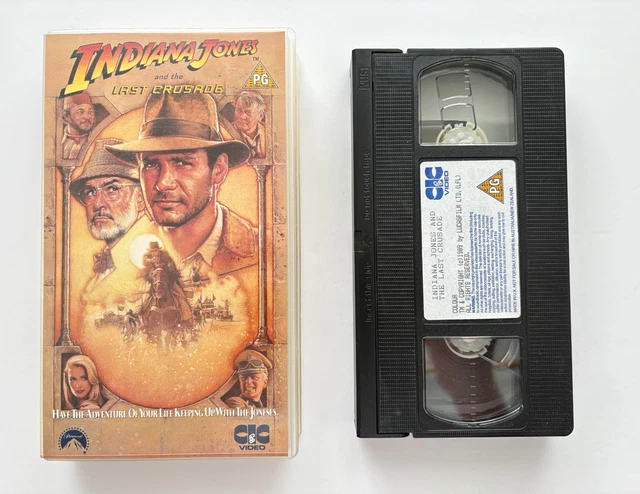 INDIANA JONES AND the Last Crusade CIC UK PAL VHS VIDEO / EXCELLENT ...