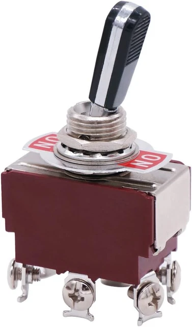 /HEAVY DUTY ROCKER Toggle Switch 16A 250V DPDT 2 Position 6 Pin ON/ON ...