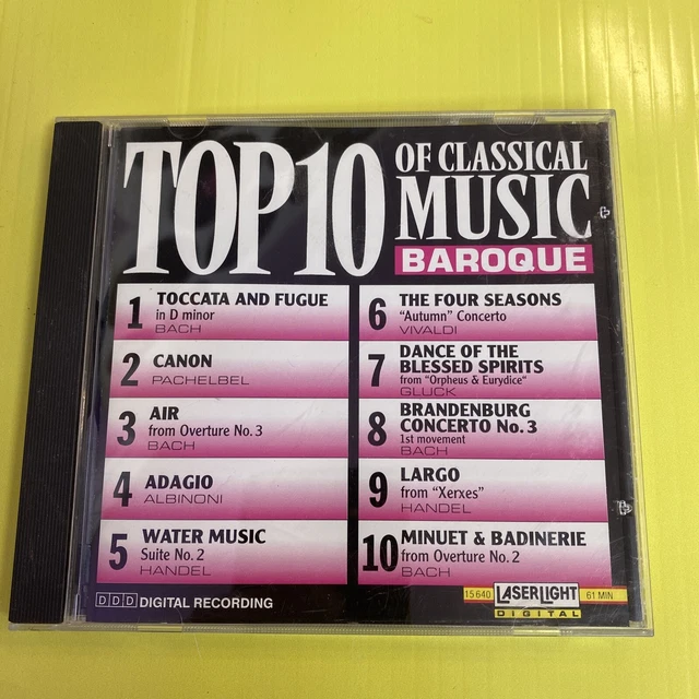 TOP 10 - of classical music baroque -- cd $7.49 - PicClick CA