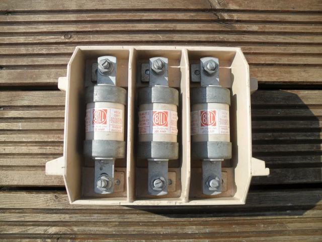 BILL SOVEREIGN 200AMP, TP, 3 phase fuse carriage carrier with 200A ...