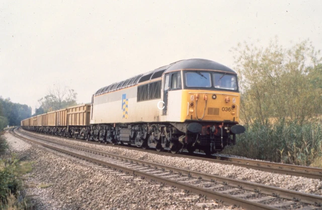 ORIGINAL 35MM BRITISH Railway B.r Slide - Class 56 56036 Circa 1990 £2. ...