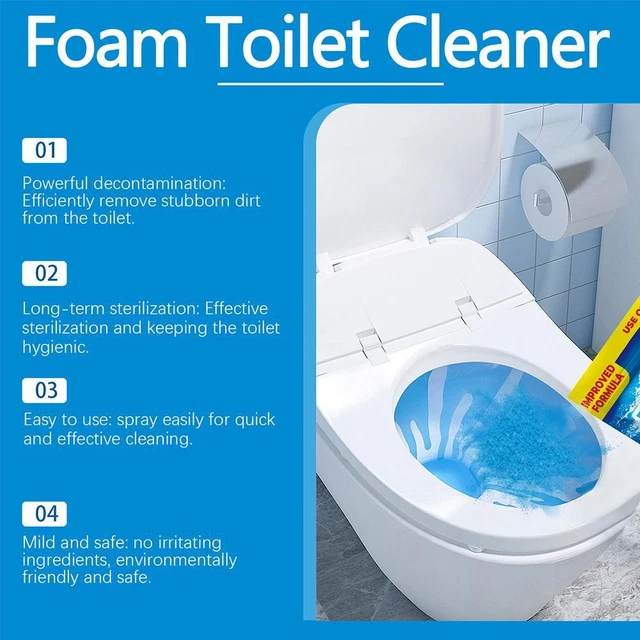 SPLASH TOILET CLEANER, 2025 Upgrade Cleaner,Powerful Foaming Toilet ...