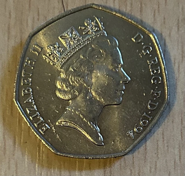 1994 50TH ANNIVERSARY D-Day Landings - Large Old 50p Coin £2.50 ...