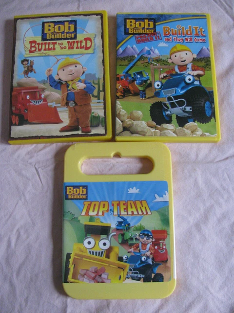 BOB THE BUILDER DVD Lot -- Built to Be Wild Movie, Build It, Top Team ...