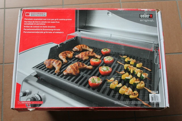 WEBER 8848 GRIGLIA DI COTTURA GOURMET GBS Per BARBECUE A GAS GENESIS ...
