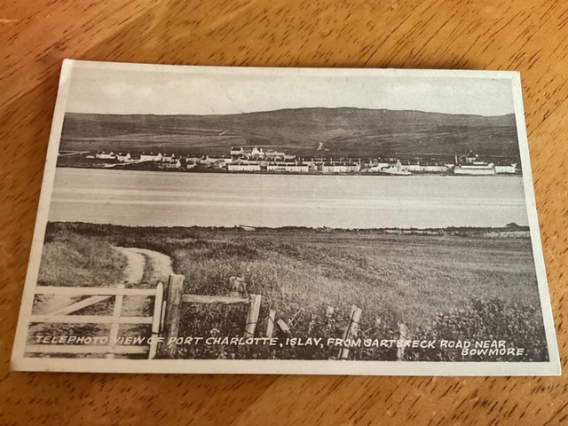 POSTCARD : TELEPHOTO View Of Port Charlotte, Islay, From Gartbreck Road ...