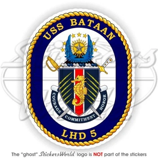USS BATAAN LHD-5 Insigne USA Amphibious Assault Ship Marine Autocollant ...