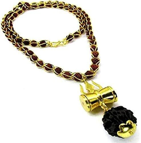 LORD SHIVJI TRISHUL Damru Rudraksh Médaillon Avec Mala EUR 13,96 ...
