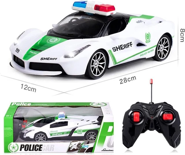 POLICE CAR RADIO Remote Control Rc Car Fast Speed Boxed Uk Stock Xmas ...