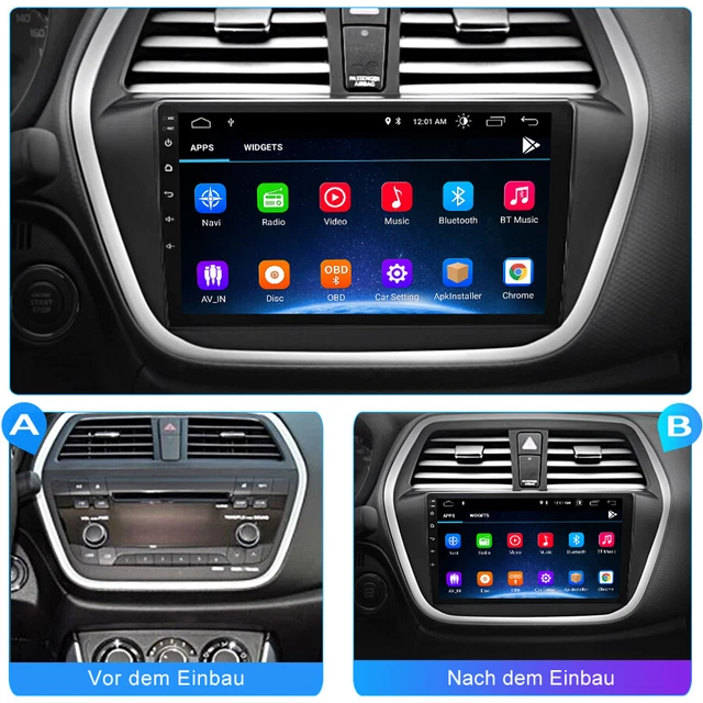 FÜR SUZUKI SX4 S-Cross JY 2012-2016 Autoradio GPS Sat Navi WIFI Android ...