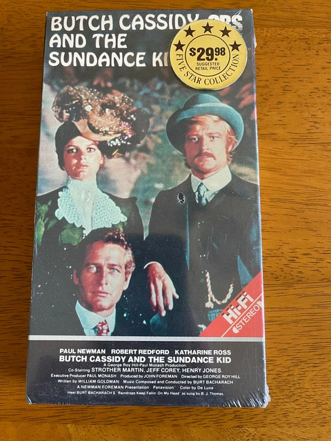 BUTCH CASSIDY AND The Sundance Kid VHS NEW and Sealed Watermark 1984 ...