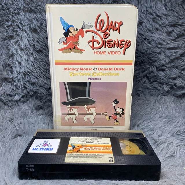 MICKEY MOUSE DONALD Duck Cartoon Collections Vol 1 VHS Tape Disney Home ...