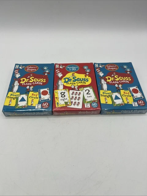 DR. SEUSS FLASH Cards 3 packs Homeschool Teaching Colors Shapes Numbers Sealed £14.67 - PicClick UK