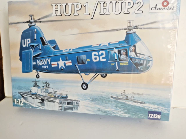 VINTAGE 1/72 AMODEL Navy Helicopter Model HUP1/HUP2 Sealed Box $24.00 ...