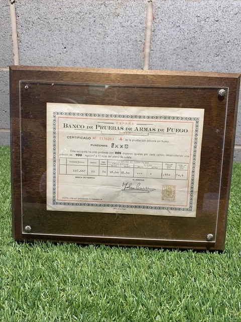 A5) SPAIN FIREARMS Testing Bench Banco De Pruebas De Armas De Fuego ...