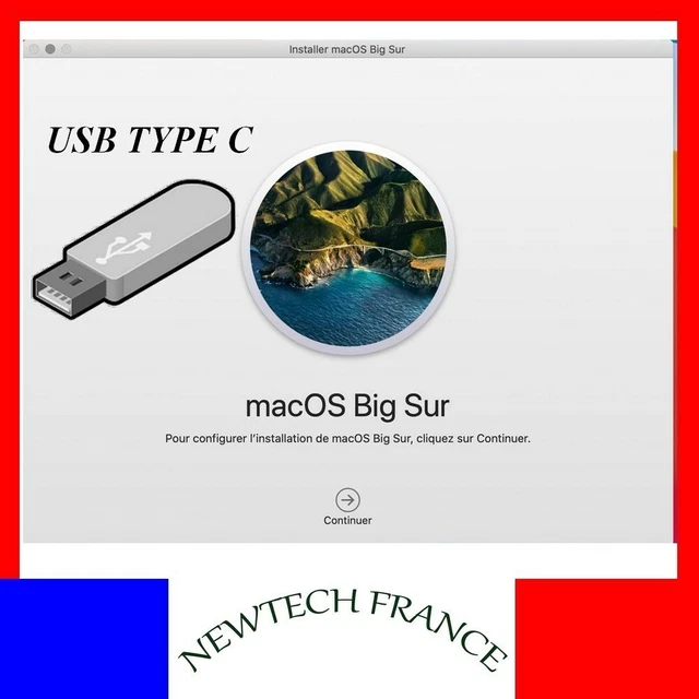 CLE USB TYPE-C D'installation Bootable Big Sur 11.0.1 Kingston 32 Go £ ...