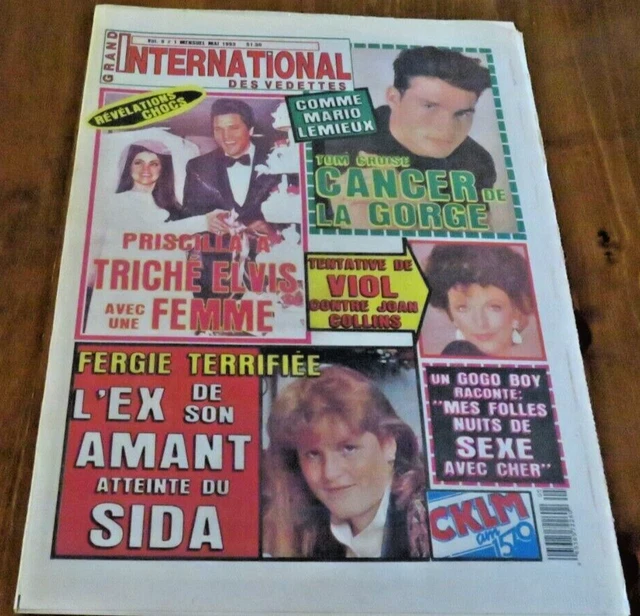 JOURNAL 1993 PRISCILLA PRESLEY Tom Cruise JOAN COLLINS Cher GLORIA ...