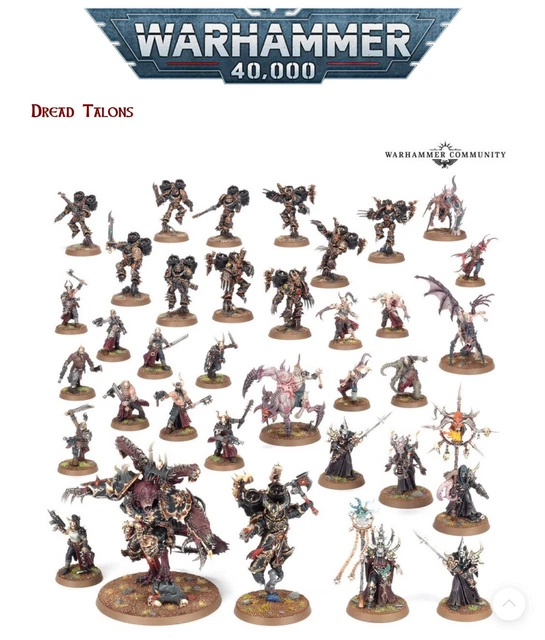 CHAOS SPACE MARINE Battleforce: Dread Talons Box Set New From U.K. Pre ...