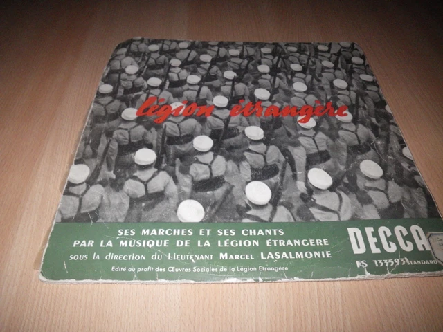 DISQUE VINYLE MARCHES et chants de la légion étrangère Decca France EUR ...