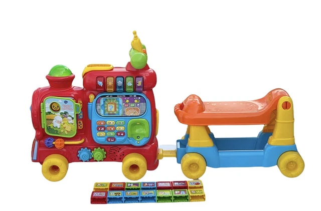 VTECH SIT-TO-STAND ULTIMATE Alphabet Train Ride-On Train Toy With ...