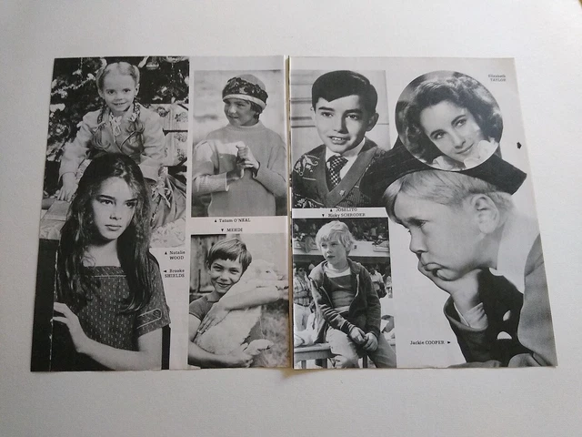 BROOKE SHIELDS LINDA Blair Jodie Foster Tatum O'Neal Joselito clippings ...