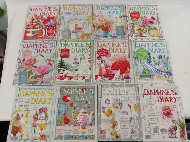 DAPHNE'S DIARY MAGAZINE Bundle 12 Issues 2021 Complete Set Craft Ideas ...