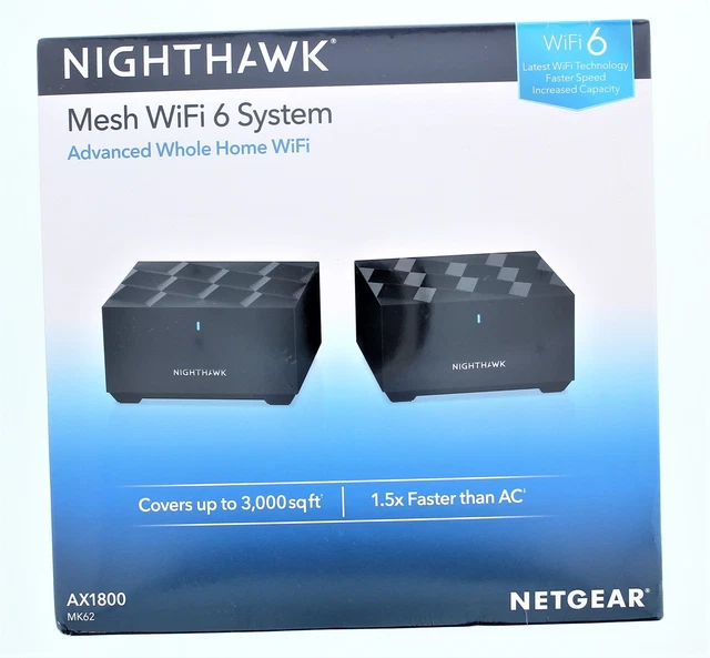 NETGEAR NIGHTHAWK MESH WiFi 6 System (AX1800) $69.30 - PicClick