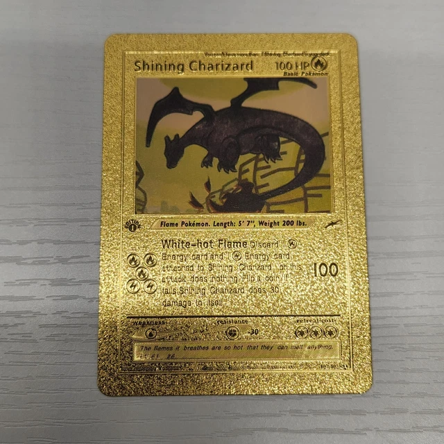 SHINING CHARIZARD 107/105 Neo Destiny 1st Edition Holo Pokemon Card KSA ...