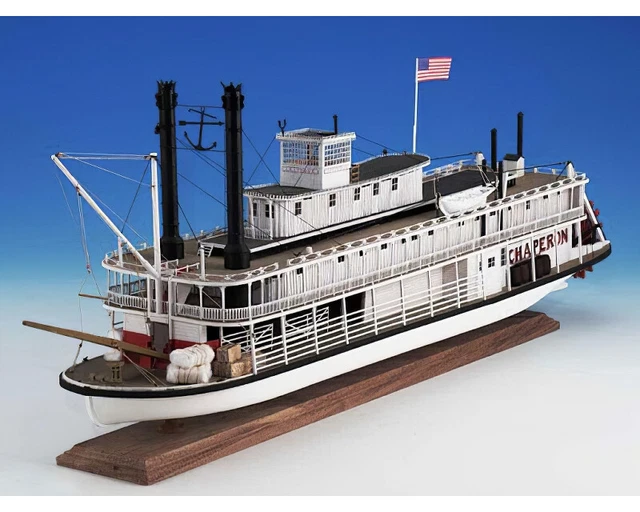 MODELEXPO MS2190 MODEL Shipways Chaperon Sternwheel Steamer 1:48 ...