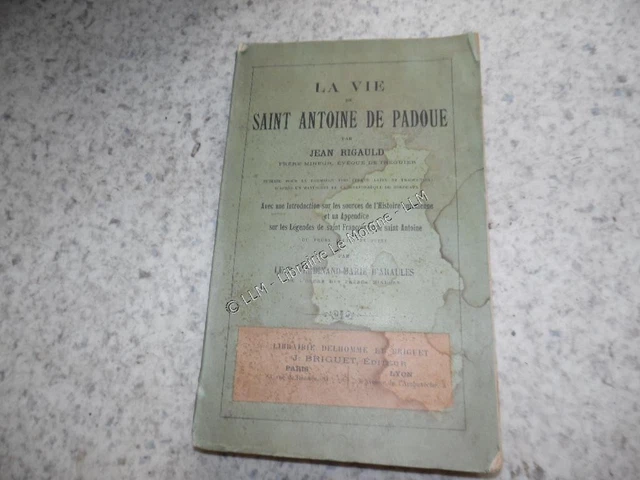 1899.VIE DE SAINT Antoine de Padoue.Rigauld.Araules EUR 60,00 - PicClick FR