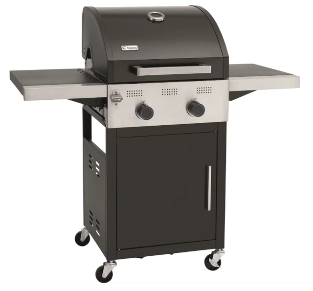 TEPRO GASGRILL KEANSBURG 2 SE, 2-Brenner, Gussrost, abklappbare ...