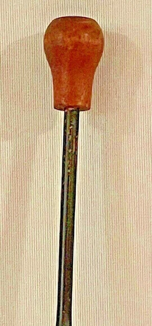 VINTAGE CIRCUS CARNIVAL Cane Walking Stick Wooden Knob Topper 32.5" 🦋 £ ...