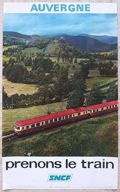 AFFICHE ANCIENNE/ORIGINAL POSTER SNCF - Prenons Le Train - Bredons ...