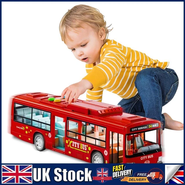 EDUCATIONAL PLAY VEHICLES Toy Interactive School Bus Toy Electric City ...