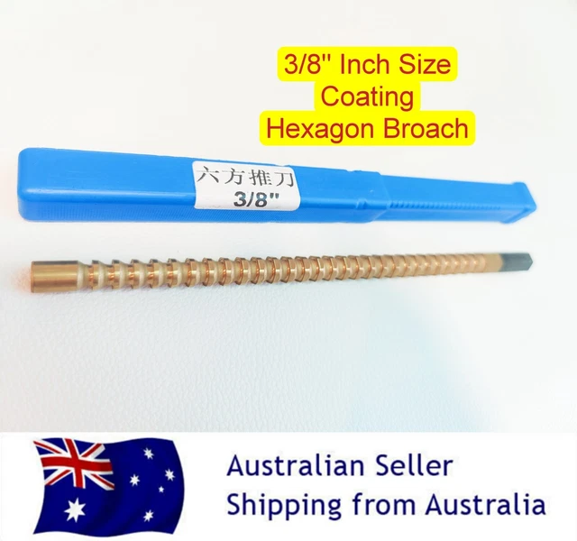 3/8& HEXAGON COATING Broach Inch Size High Speed Steel Cutting Tool ...