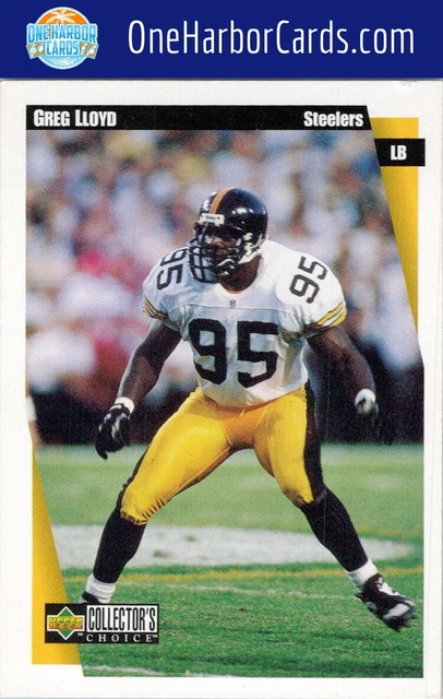 1997 COLLECTOR'S CHOICE Steelers de Pittsburgh Steelers #PI8 Greg Lloyd ...