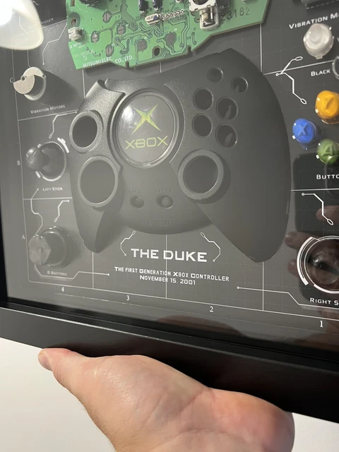 XBOX ORIGINAL CONTROLLER Teardown in shadow box Wall Art The duke $200. ...