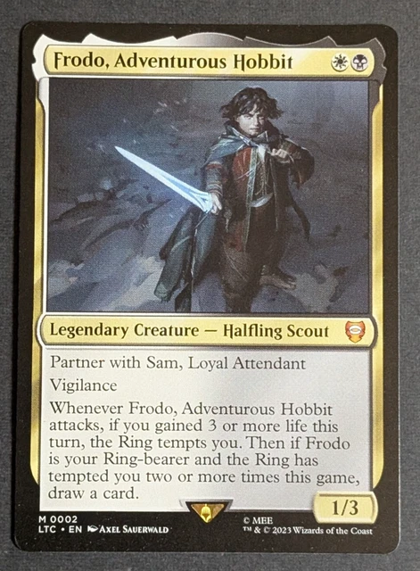 MTG CARD - 1x Frodo Adventurous Hobbit - NM - LOTR - Tales of Middle ...