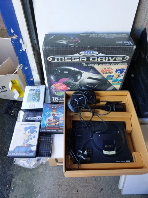 SEGA MEGADRIVE MK1 BOXED 16 BIT ORIGINAL SONIC 1990s WORKING RETRO ...